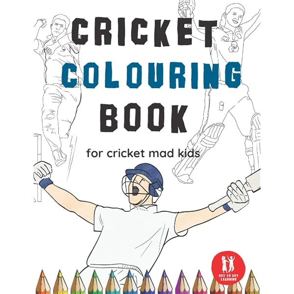Cricket Coloring Worksheet Cricket Coloring Book For Adults: 50 Fun