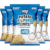 BRB Potato Popped Chips - 4 Flavours | Not Fried. Not Baked | 60% Less ...