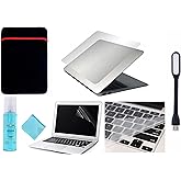 Ramiya 4 in 1 Transparent Laptop Skin Combo Pack - 14-inch -with ...