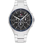 Tommy Hilfiger Quartz Multifunction Grey Dial Stainless Steel Strap ...