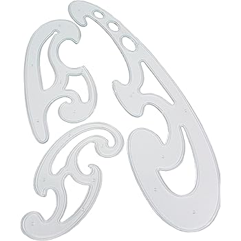 Liquidraw French Curve Set of 3 Rulers CLEAR/ORANGE Technical Drawing ...