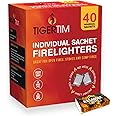 Tiger Tim Firelighters Sachets Mess Free Odourless Safe Quick Fire ...