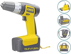 Kinzo 19.2v Cordless Drill / Screwdriver Kit 44P1200EP : Amazon.co.uk ...