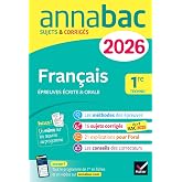 Annales du bac Annabac 2025 Français 1re technologique (bac de français ...