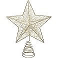 Nicexmas Treetop Star Tree Topper Battery Operated LED Christmas Tree ...