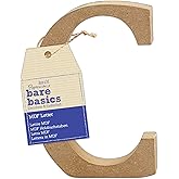 MDF Letter (1 piece) - Bare Basics - E : Amazon.co.uk: Home & Kitchen
