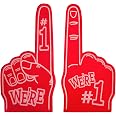 JNGTKL Foam Finger, 2 Pcs Cheering Foam Finger Gladiators, Giant Foam ...