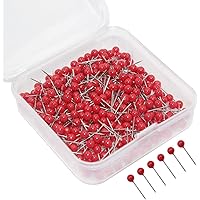Map Tacks Push Pins 1/8 Inch Small Size, 300 Packs (Red) : Amazon.co.uk ...