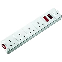 Masterplug - Permaplug Range Four Socket Trailing Socket with Power ...