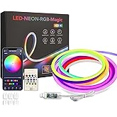 Buy XERGY LED Smart Neon Strip Light, USB Powered RGB Strip with 16 ...