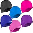 Swim Elite Silicone Swimming Cap with Ear Pockets (Turquoise) : Amazon ...