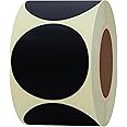 Hylabelest Round Black Kraft Labels 2 Inch Color Coding Dots Stickers ...