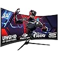 Gawfolk 34 Inch Ultrawide Curved 144Hz Gaming Computer Monitor 1500R PC ...