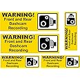 Dash Cam Recording Weatherproof Warning Stickers set of 5 Taxi Car ...