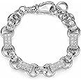 Exquisite Silver XXL Gypsy Link Belcher Bracelet Super Heavy and Unique ...