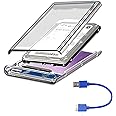LAPTRIX 2.5'' (6.3 cm) USB 3.0 External Hard Drive Enclosure for SATA ...