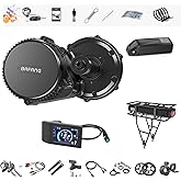 Bafang 48V 750W Mid Drive Electric Bike Conversion Kit with HMI Display BBS02B 8FUN Mid Motor ...