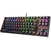Baytion Mechanical Gaming Keyboard, 61 Keys Ultral Compact Wired ...