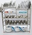Buy WINSTAR Stainless Steel 5 Layer Wall Mount Kitchen Dish Rack ...