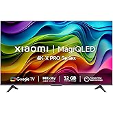 Xiaomi 108 cm (43 inches) X Pro 4K Dolby Vision IQ Series Smart Google TV L43M8-5XIN (Black ...