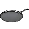Buy Lodge L9OG3 Pre-Seasoned Cast-Iron Round Griddle, 10.5-inch Online ...