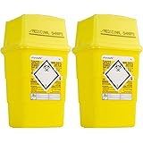 Sharpsafe 1L YELLOW BIO HAZARD BLADE SYRINGE NEEDLE CLINICAL LABELLED ...