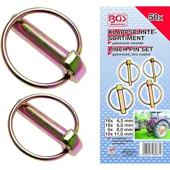 150 copiglie elastiche in set, 150 copiglie a molla in 6 misure con ...