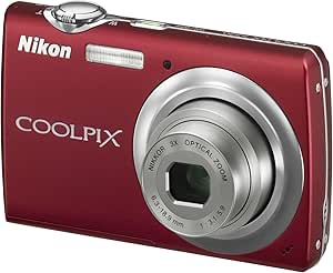 Nikon Coolpix S220 Digital Camera - Red (10.0MP, 3x Optical Zoom) 2.5 ...