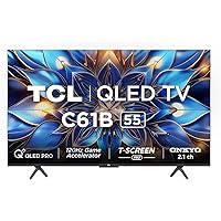 TCL 139 cm (55 inches) Metallic Bezel-Less Series 4K Ultra HD Smart LED Google TV 55V6B (Black ...