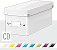Leitz DVD Storage Box, White, Click and Store Range, 60420001: Amazon ...