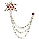 Panjatan Men's Eye Catching Stone Studded Snow Flake with Three Chain ...