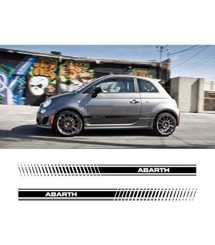 Adesivi Fiat Auto Strisce Adesive Scritte Per Fiat 500 - Stickers ...