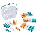 Beldray LA028297TQ Mollette Bucato con Cestino, Indumenti Grip Pegs per ...