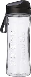 Sistema Hydrate Tritan Swift Water Bottle | 600 ml | Leakproof Water Bottle | BPA-Free | Black ...