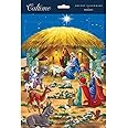Caltime Religious Nativity Traditional Christmas Advent Calendar with ...
