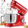 Vospeed Stand Mixer, 4.5L+5L Bowls 8-speed 1000W Tilt-Head Food Mixer ...