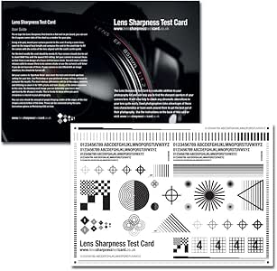 Camera Lens Sharpness Test Card:.: Amazon.co.uk: Camera & Photo