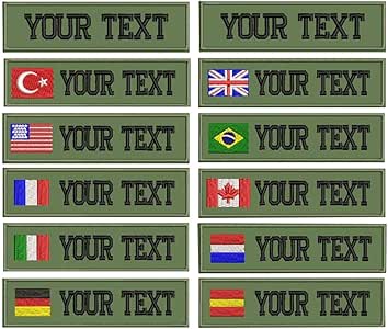 Custom Military Name Patch Embroidered,Name tag Personalized (Army ...