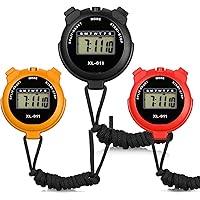 Vicloon Sport Stopwatch Timer, Multi-Function Sport Digital Stopwatch Large Display, Single Lap ...