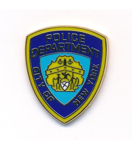 Nypd Police Officer Badge And Crest New York City Usa