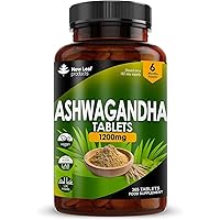 Ashwagandha 1200mg - 365 Vegan Tablets Pure High Strength Ashwagandha ...