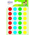 AVERY - Sachet de 144 pastilles autocollantes couleurs assorties ...