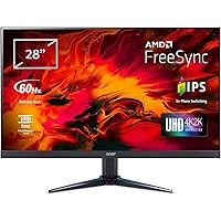 Acer Nitro VG280K 28 Inch UHD Gaming Monitor (IPS Panel, FreeSync, 60 Hz, 1 ms, HDR 10, DP, HDMI ...