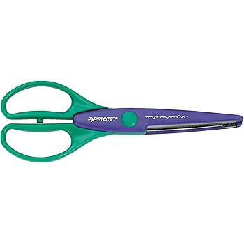 Westcott 7.7 inch Craft Deckle Cut Scissor - Assorted Colours: Amazon ...