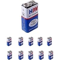 MAND hi-waote 6F22 29312 HW Long Life Zinc Carbon Battery Hi-Watt (Pack ...