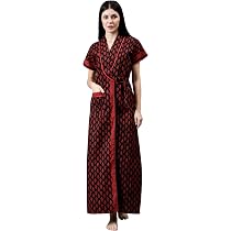 Front Open Night Gown For Women