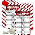 Monthly Fire Extinguisher Inspection Tags Record 2025-2028 4 Year Fire ...