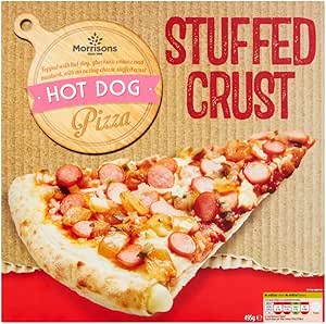 Morrisons Stuffed Crust Hot Dog Pizza, 495g (Frozen) : Amazon.co.uk ...