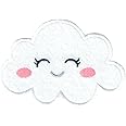 PatchMommy Wolke Patch Aufnäher Applikation zum Aufbügeln Bügelbild - für Kleidung Jeans Jacken ...