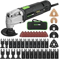 GALAX PRO Oscillating Tool, 260W 6 Variable Speed Oscillating Multi-Tool Kit with Quick-Lock ...